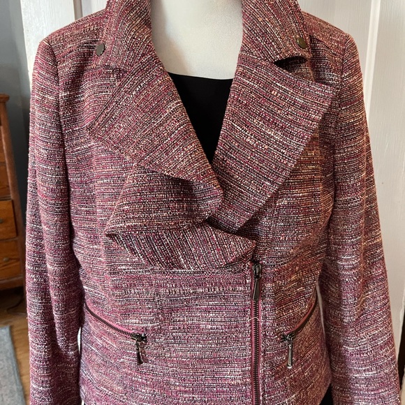 Mary Kay | Jackets & Coats | Mary Kay Textured Pink Blazer | Poshmark